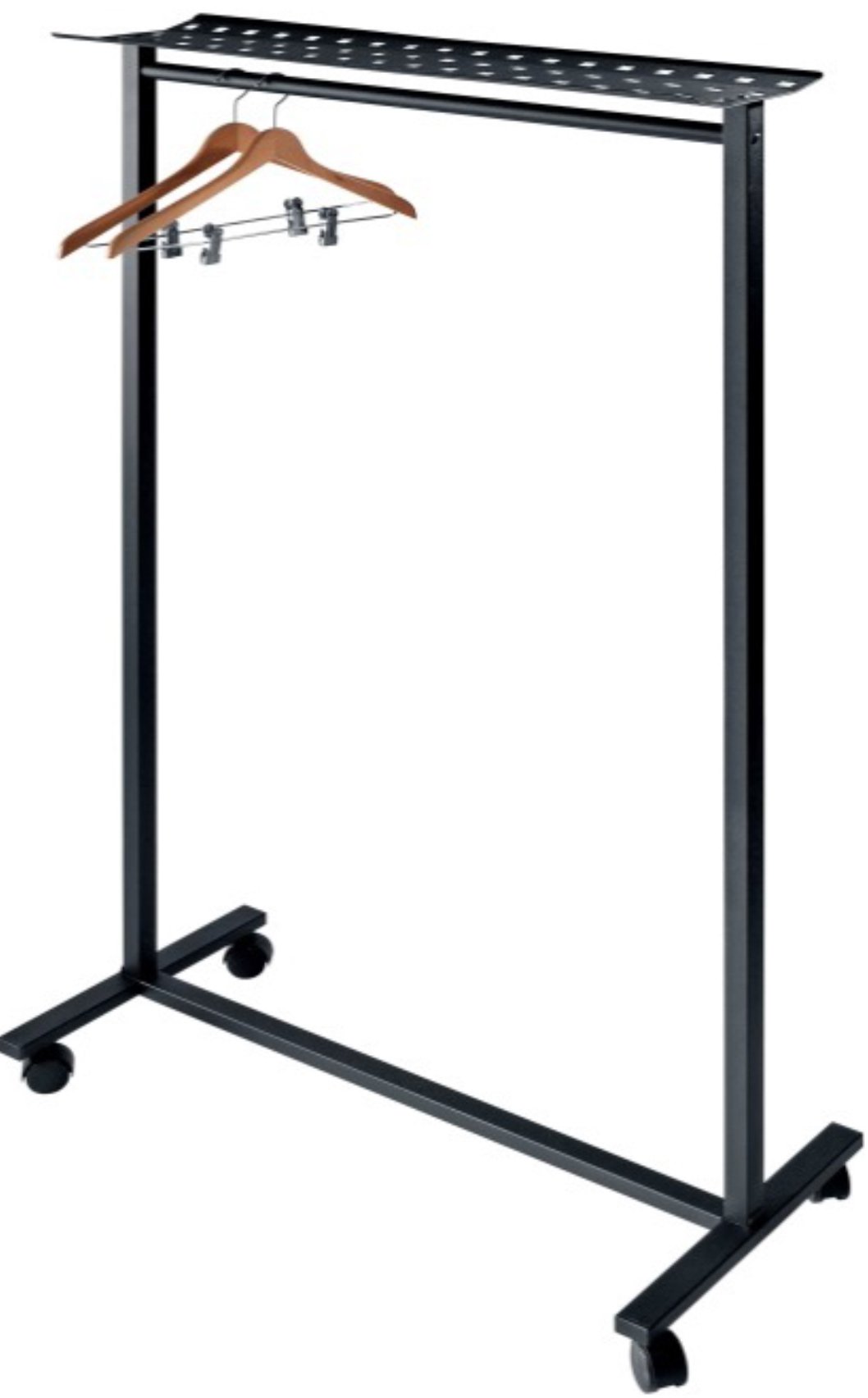 SIE VESTIDOR PORTATIL EN TUBO DE ACERO GRIS PLATA