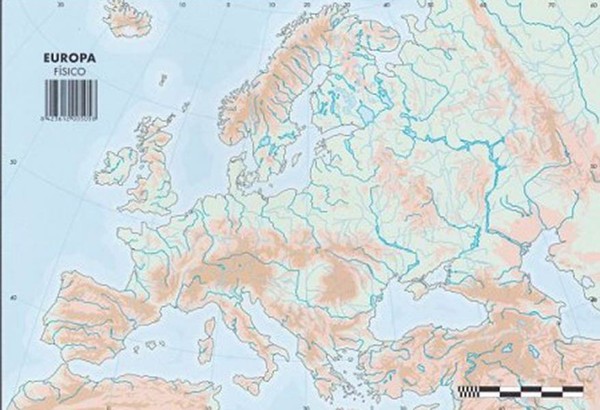 Mapa Mudo Fisico De Europa Santillana A Partir De 10 Años Mapa